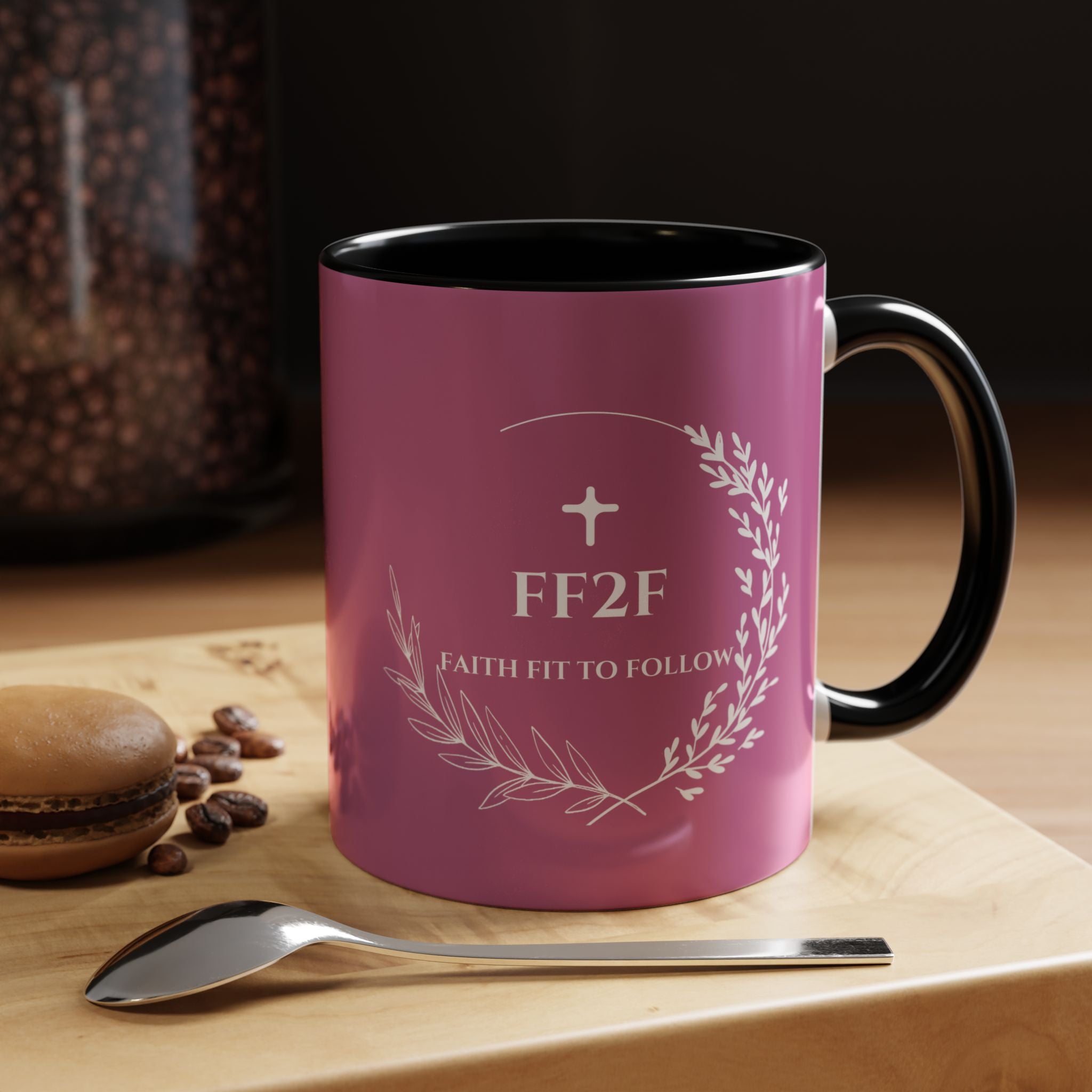 FF2F - Logo Accent Coffee Mug (11, 15oz) – Faith Fit to Follow